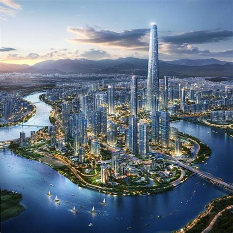 The Development Of The Songdo Smart City In South Korea Premium Ai Generated Image