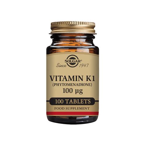 Solgar Vitamin K1 100mcg 100 Tableta Li Pharma Vaša Online Apoteka