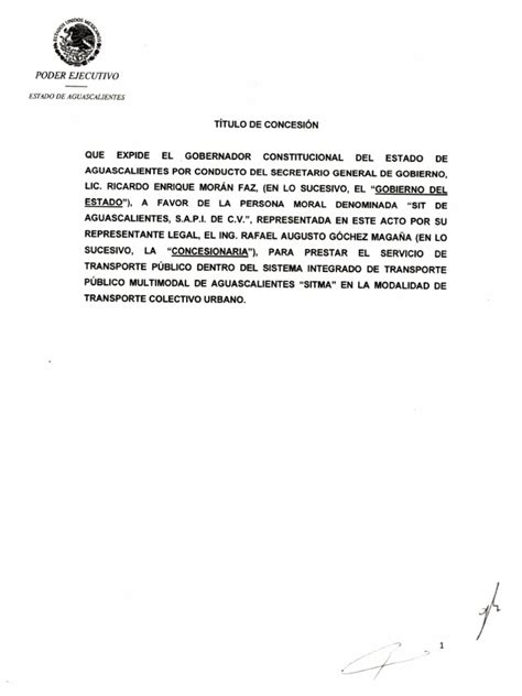 Titulo De Concesión Pdf