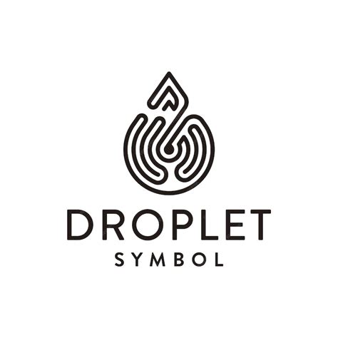 간단한 물방울 기름 기호 아이콘 로고 벡터 프리미엄 벡터