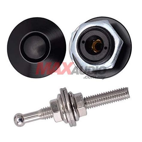 Universal Push Button Front Bonnet Hood Pin Kit Pair
