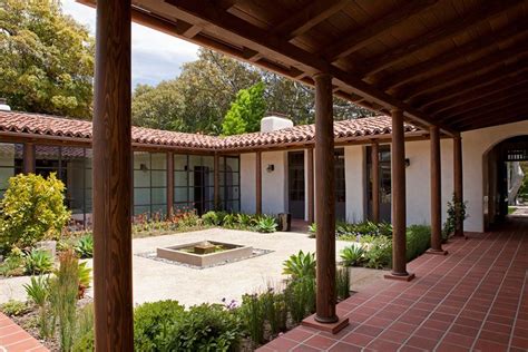 U Shaped Spanish Style House