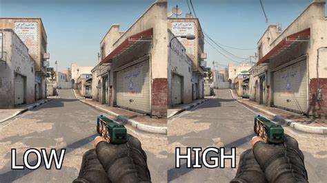 Counter Strike Global Offensive Graphics Comparison Low Vs High YouTube