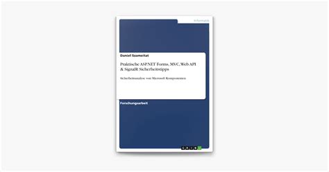 ‎praktische Aspnet Forms Mvc Web Api And Signalr Sicherheitstipps On