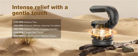 Hyako Mini Orbital Body Massager Portable Handheld Deep Tissue