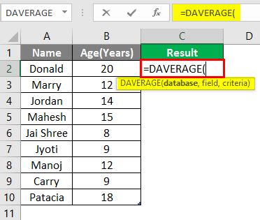 Database Function In Excel How To Use Database Function In Excel