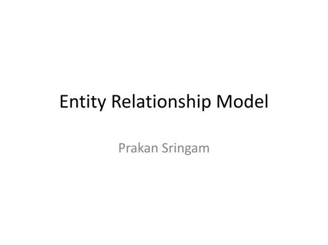 PPT Entity Relationship Model PowerPoint Presentation Free Download ID 5683248