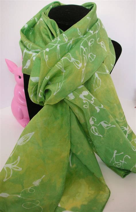Silk Batik Scarf Want Batik Scarf Scarf Batik Design