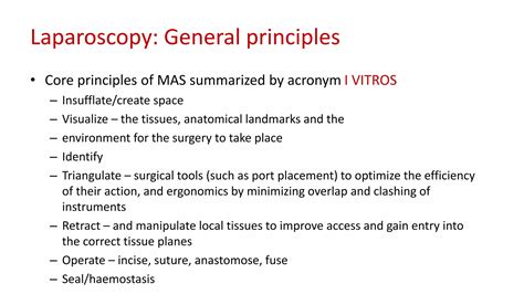 Minimal Access Surgery Basicspptx