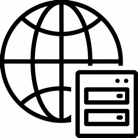 Webserver Connectivity Database Service Cyberspace Datacenter Network Icon Download On
