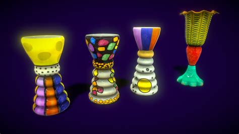 3d Model Colection Cander Cups Turbosquid 2136533