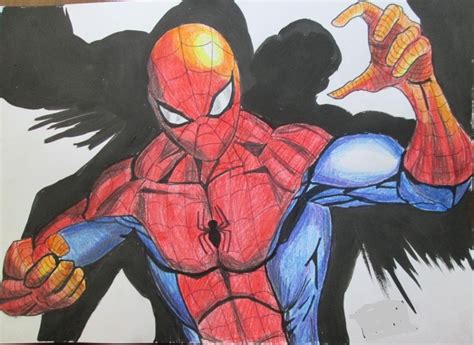 Человек паук как нарисовать человека паука 88 фото