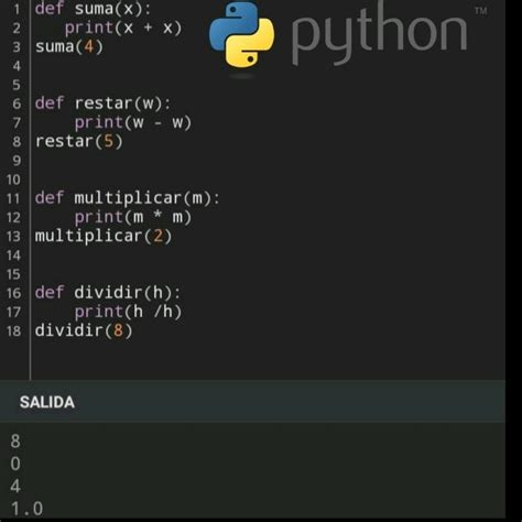 Ejemplo De Operaciones Aritmeticas En Python Carlos Rodriguez