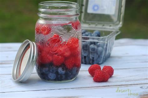 Raspberry And Blueberry Water Desert Chica