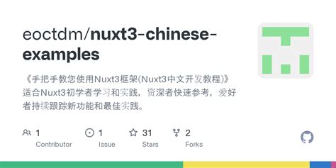 Github Eoctdm Nuxt Chinese Examples Nuxt Nuxt Nuxt