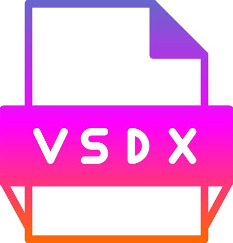 Vsdx File Format Icon Vector Art At Vecteezy