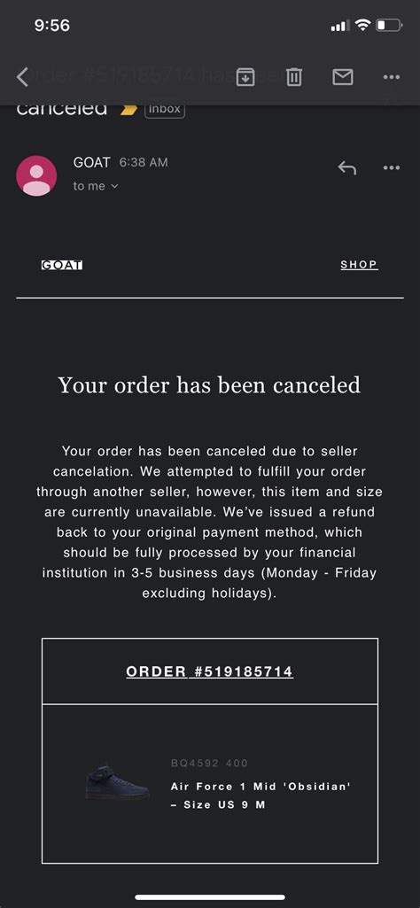 do sellers get penalized for canceling their orders r goatapp