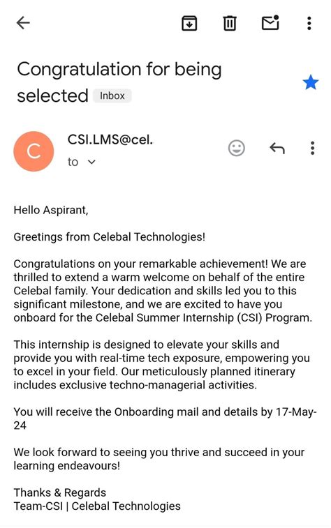 Anshul Bhatt On Linkedin Internship Celebaltechnologies