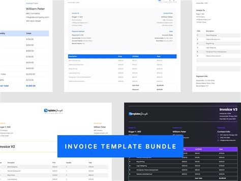 Invoice Html Template Bundle