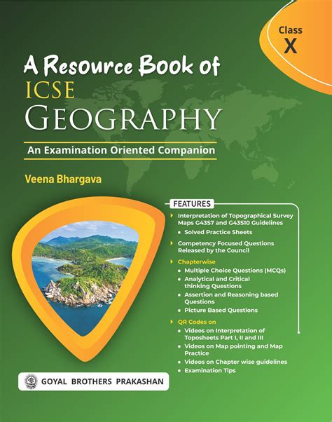 A Resource Book Of Icse Geography For Class 10 2025 26 Goyal 9789357265027 Universal