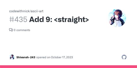 Add 9 · Issue 435 · Codewithnickascii Art · Github