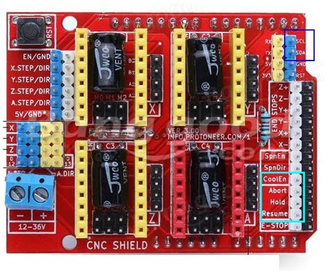 CNC Shield With O A Speed Control Potentiometer Motors Mechanics Power And CNC Arduino Forum