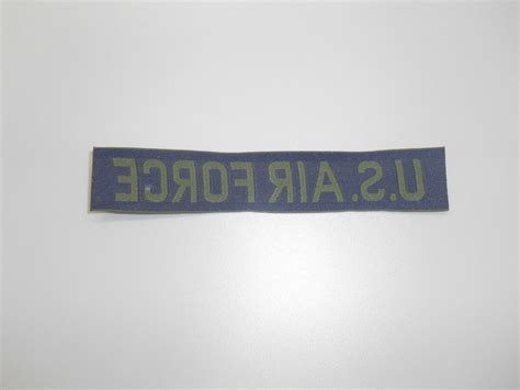 Patch Us Air Force Usaf Green Name Tape Strip Etsy