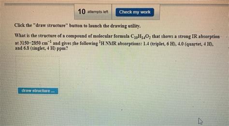 solved 10 attempts left check my work click the draw