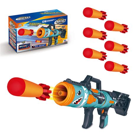 Foam Rocket Launcher Toy Toy Rocket Launcher Blaster Foam Rocket Shooting Game With 6 Rockets