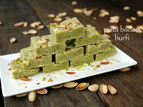 Pista Badam Barfi Recipe Pista Badam Burfi Badam Pista Barfi