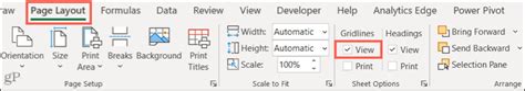 How To Hide Show And Print Gridlines In Microsoft Excel