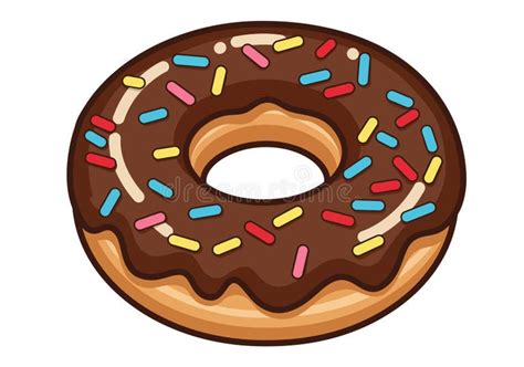 Sprinkle Donut Clipart Stock Illustration Illustration Of Graphic