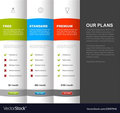 Comparison Matrix Template