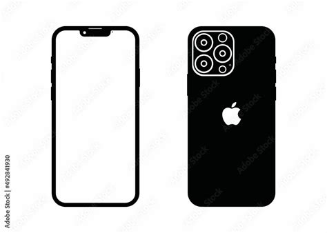 New Iphone 13 Pro Max Iphone 13 Pro Vector Illustration Stock