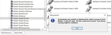 unable to access online library catalog troubleshooting vectorworks