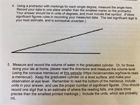Using A Protractor With Markings For Each Single Chegg