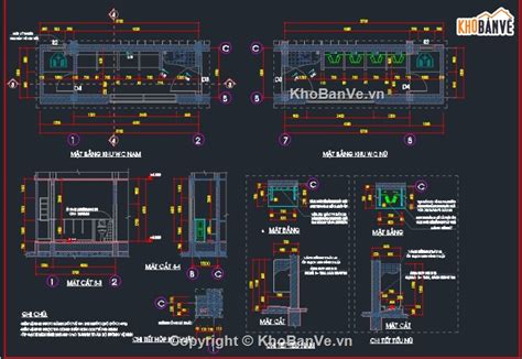 Full bản vẽ thiết kế nhà đa năng trường học tầng kích thước x m