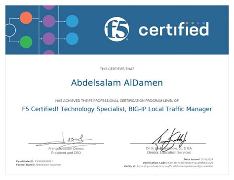 F5 F5301 Bigip Ltm Asm Waf Cybersecurity Cts Abdelsalam Aldamen