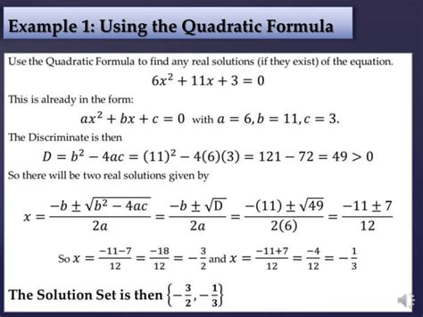 The Quadratic Formula Pptx Physics Science
