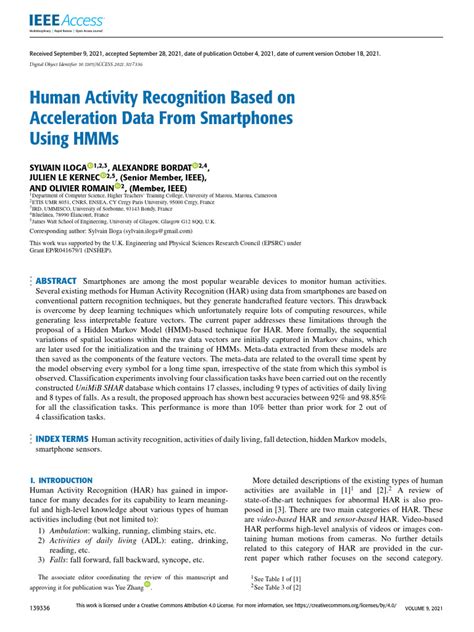 Human Activity Recognition Based On Acceleration Data From Smartphones