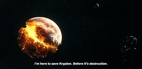 Planet Krypton Exploding