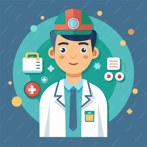 Premium Vector Flat Vector Illustration Of A Biomedical Engineer