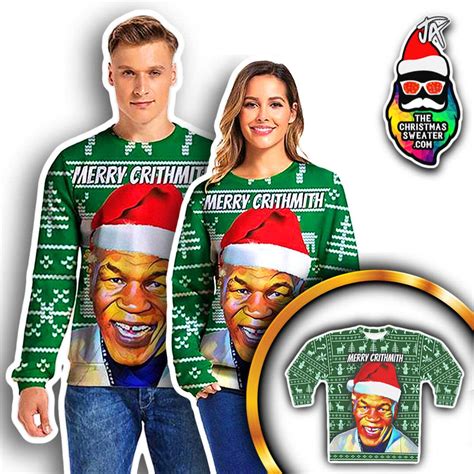 Mike Tyson Lisp Meme Mike Tyson Ugly Christmas Sweater “crithmith”