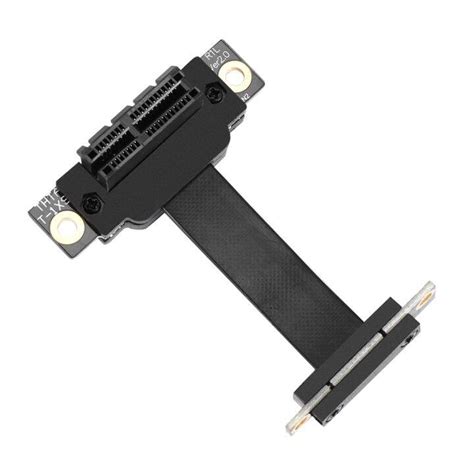 Pcie X1 Riser Cable Dual 90 Degree Right Angle Pcie 3 0 X1 To X1