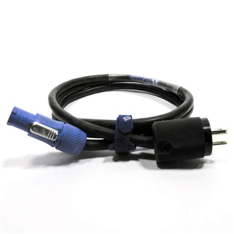 Edison Male To Powercon Female Adapter Cable Used Lighting