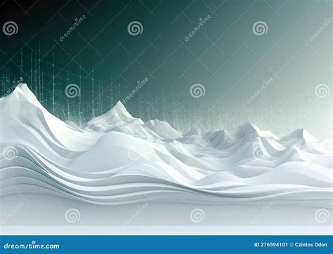 fractal landscape panorama in 3d design abstract virtual reality