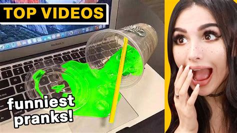 Funniest Pranks Ever Try Not To Laugh Sssniperwolf Youtube