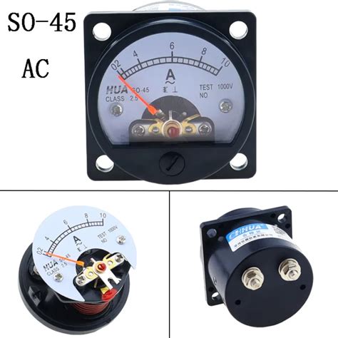 So 45 Circular Pointer Type Dc Analog Ammeter Dc Pointer Meterammeterpanel Meter Lazada Ph