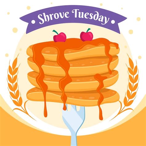 Free Vector Flat Shrove Tuesday Illustration