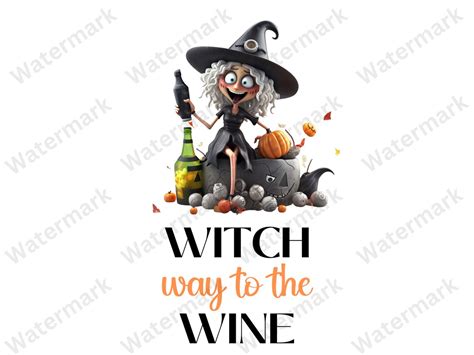 Witch Way To The Wine Logo In  Svg And Png Formats Cricut Cut